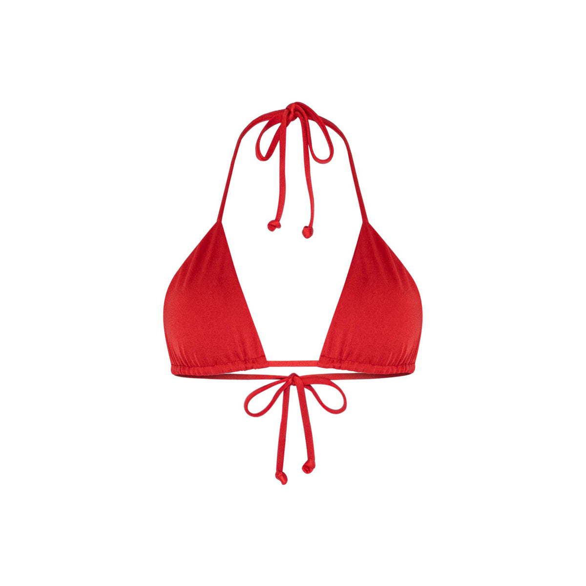 Toni Triangle String Top - Poppy Red – Chaude Swimwear